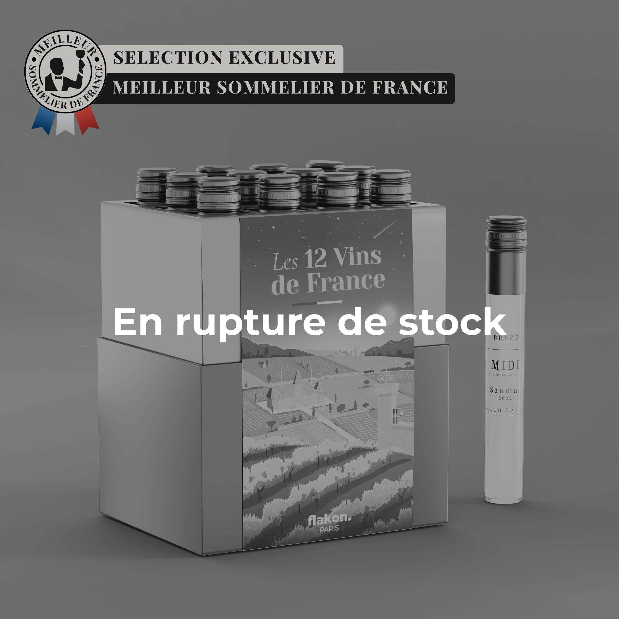 Coffret 12 Vins de France - Dégustation de Vin - Flakon